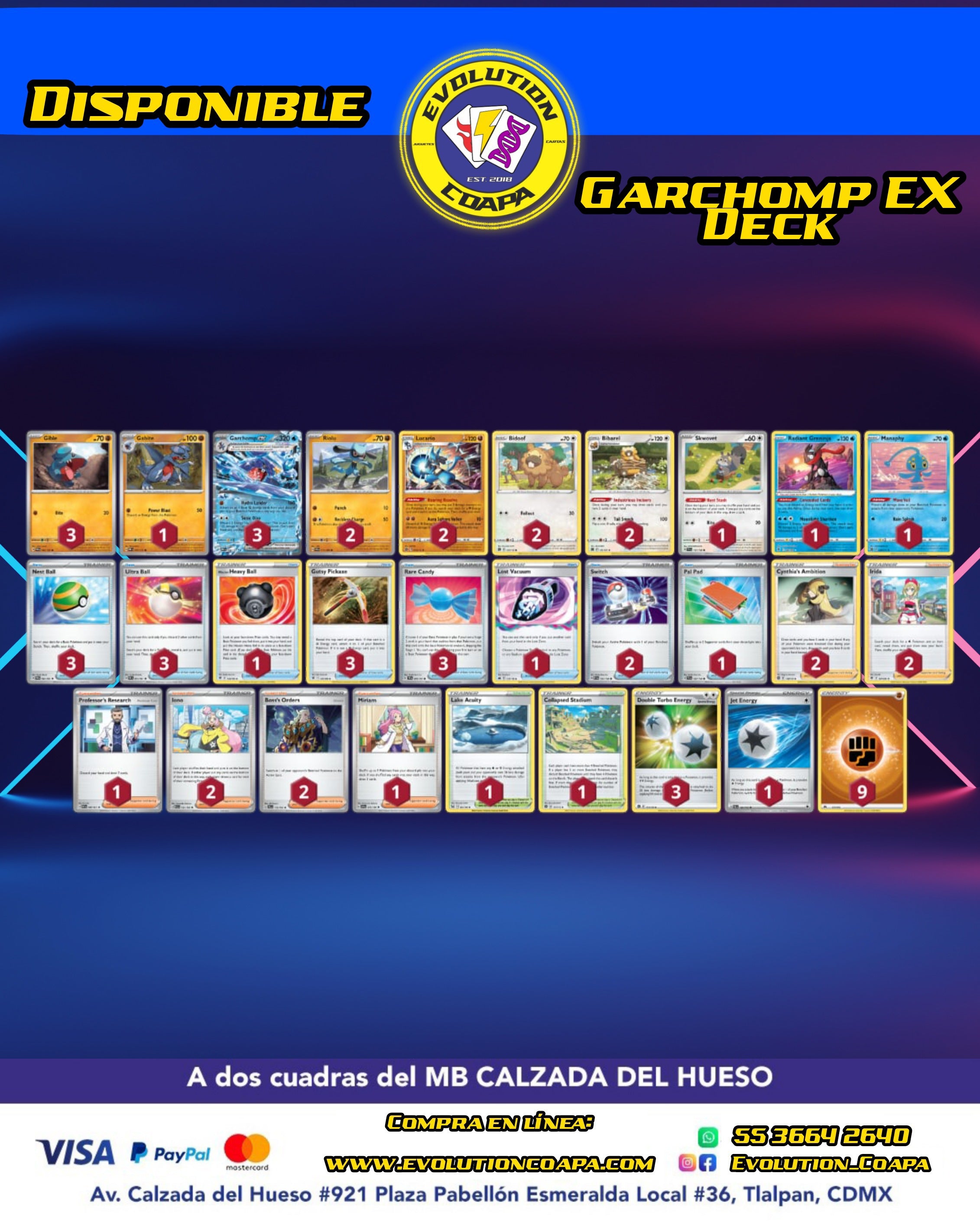 Deck Garchomp EX – Centro Poke Coapa