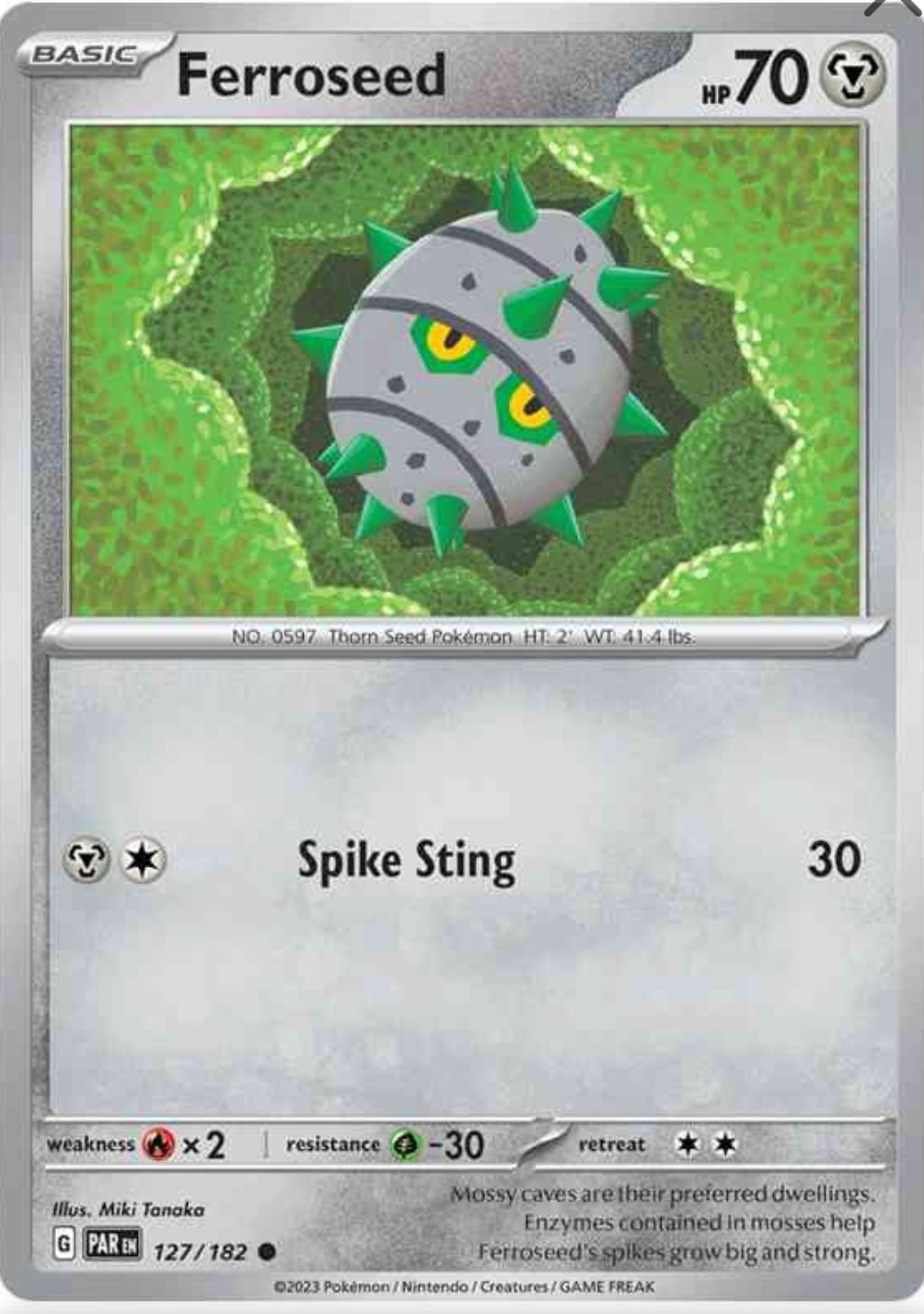 Ferroseed 127/182 – Centro Poke Coapa