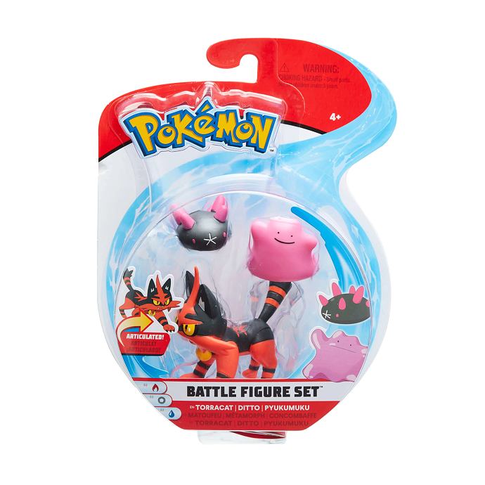 Figura Pokemon Set 3 ( Torracat - Ditto - Pyukumuku ) – Centro Poke Coapa